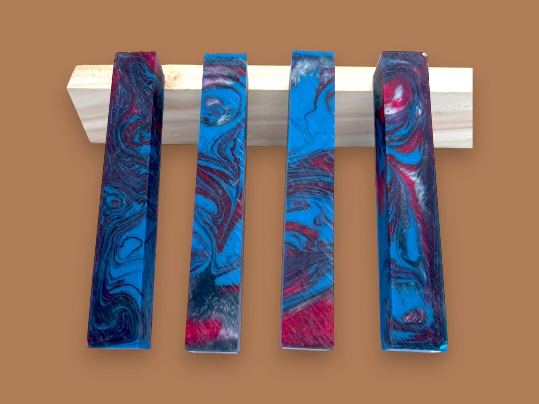 Captain America Pen Blanks, Fountain Pen Blanks, Blanks for Woodturning ...