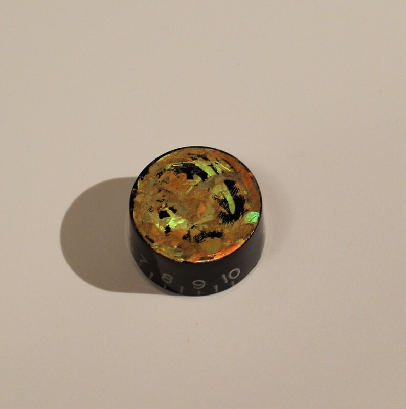 1 Custom Color Gibson Speed Style Knob Black With White Numbers Push-on ...