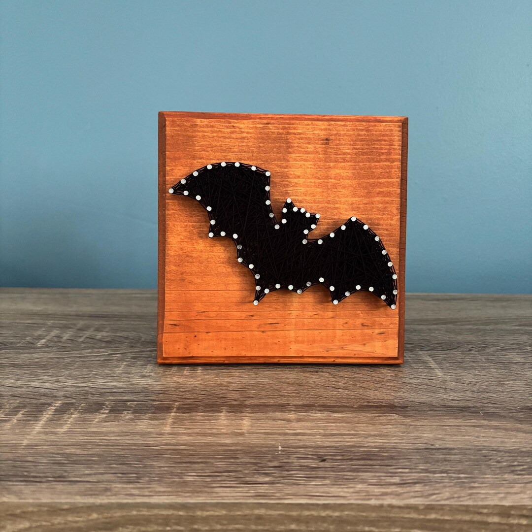 Halloween Bat String Art - Etsy