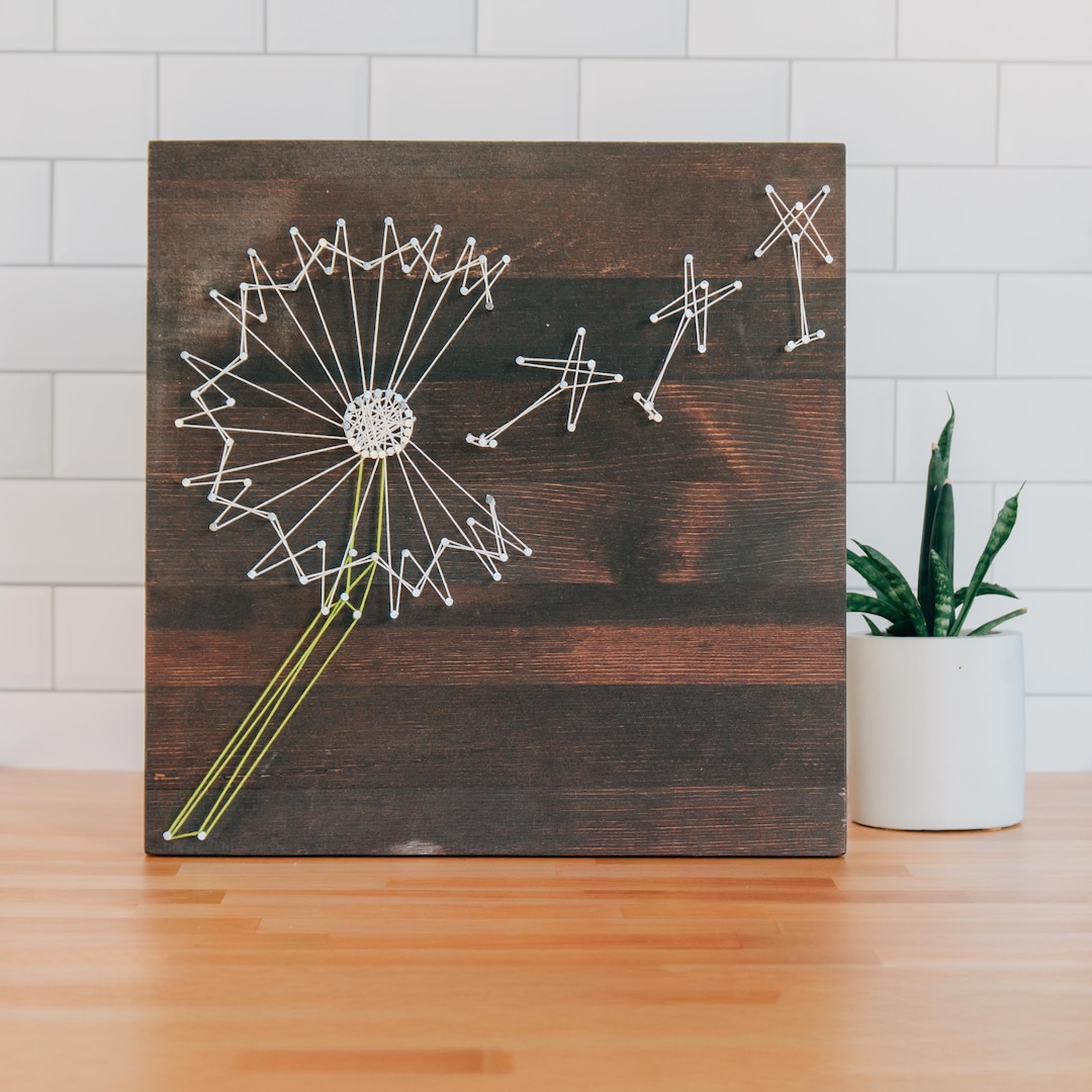 Dandelion Wish String Art - Etsy