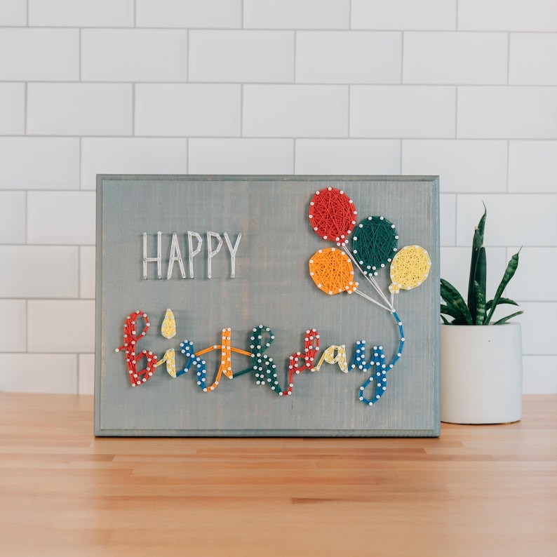 Happy Birthday String Art - Etsy
