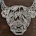 Highland Cow Custom String Art - Etsy