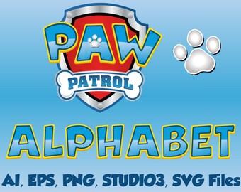 Paw patrol letters | Etsy