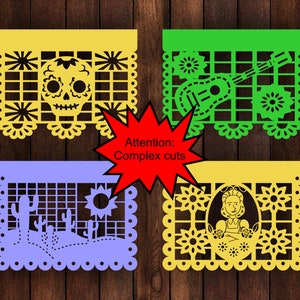 COCO SVG | 12 Cutting Files | Templates | Decorative Flags | Paper Cut ...