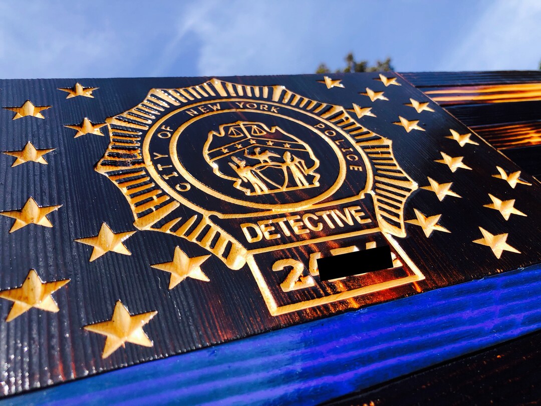 Thin Blue Line NYPD Detective Flag - Etsy