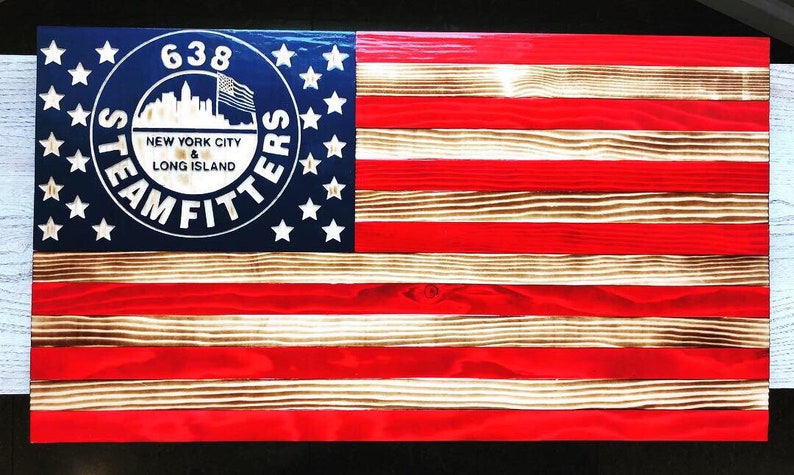 Steamfitters LU 420 American Flag - Etsy