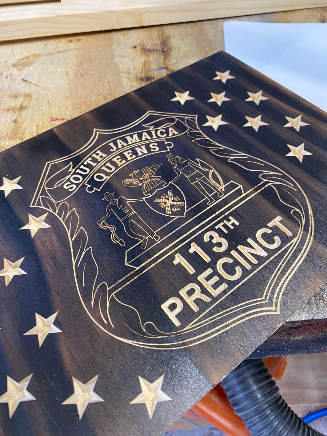 NYPD 113th Pct Thin Blue Line Flag - Etsy