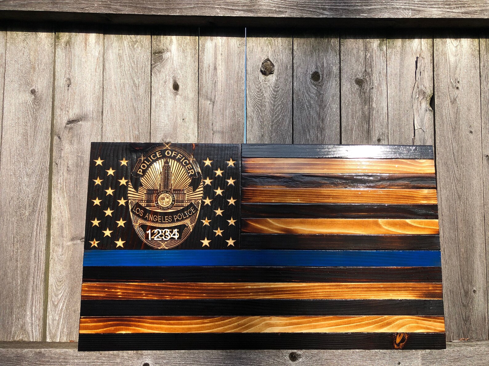 LAPD Thin Blue Line Flag - Etsy