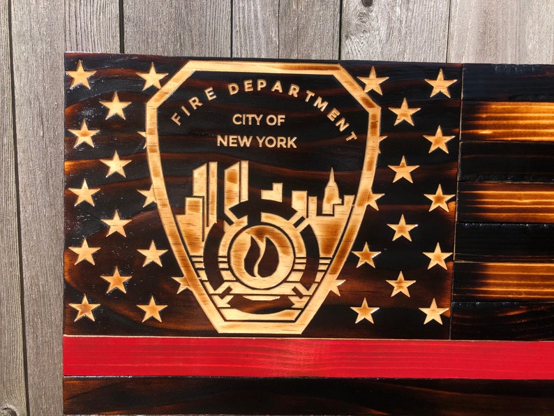 FDNY Thin Red Line Flag - Etsy