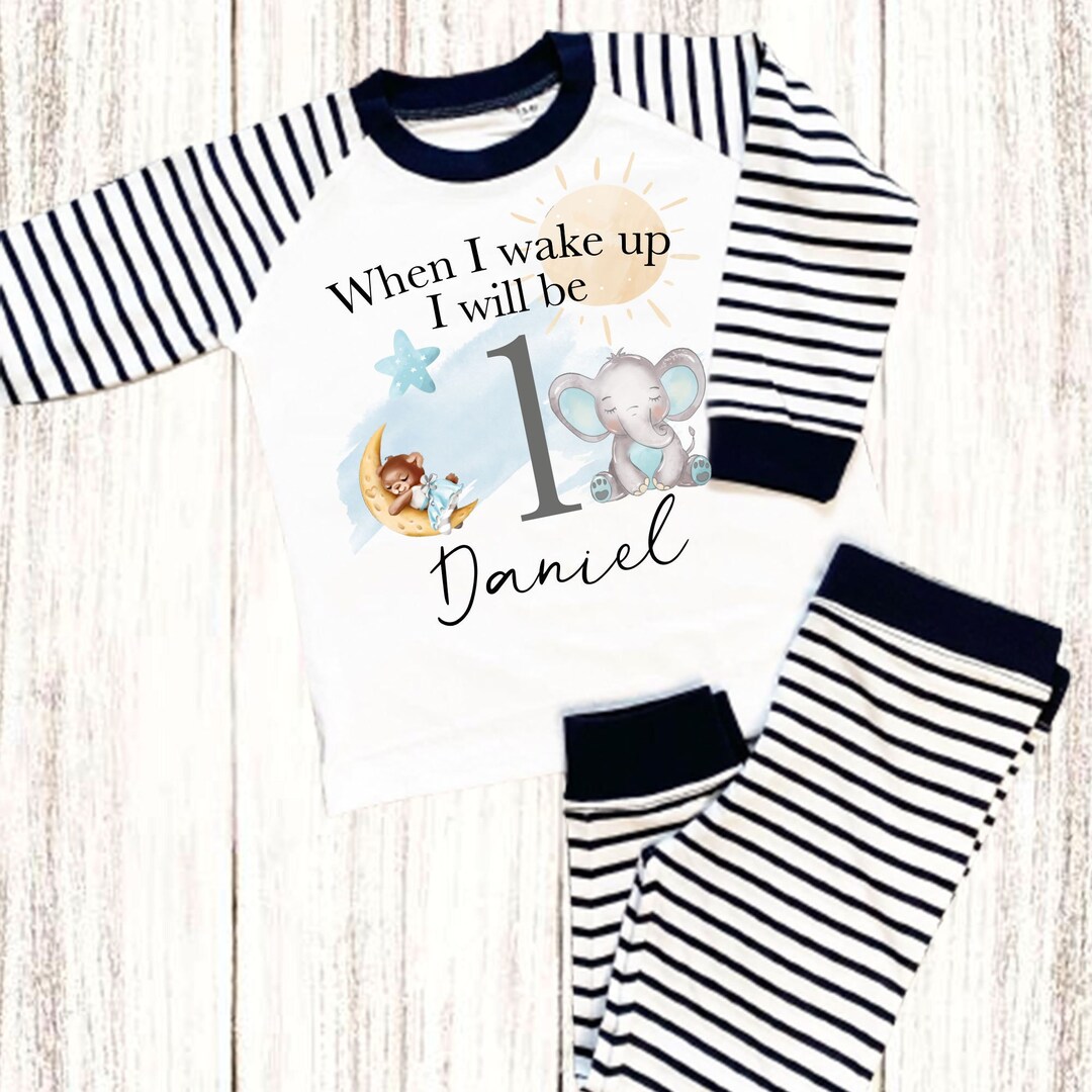 Personalised When I Wake up I Will Be Birthday Pyjamas, Personalised ...