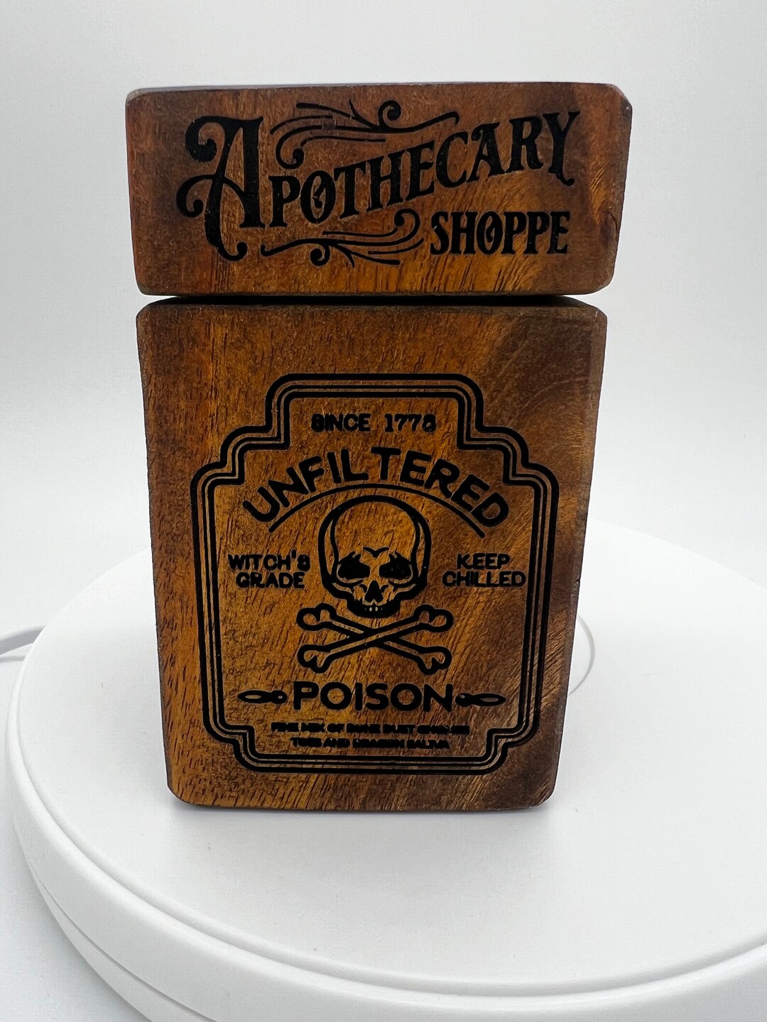 Rustic Apothecary Pallet Wood poison Stash Box - Etsy