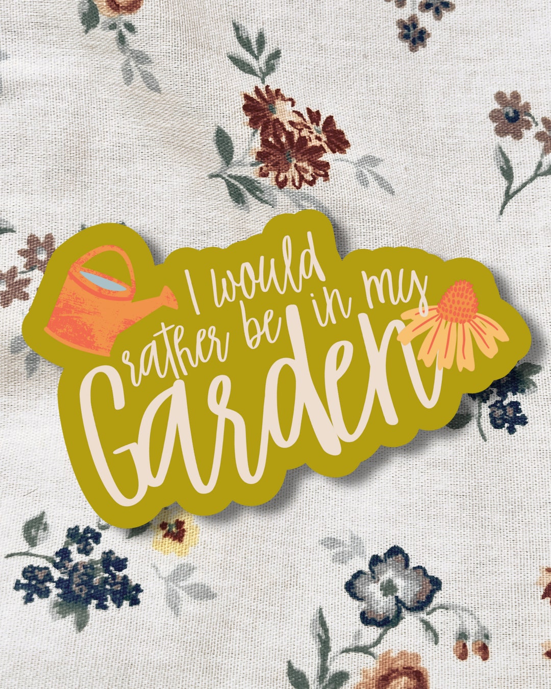 I Would Rather Be in My Garden Sticker, Herbalism Sticker, Herbal ...