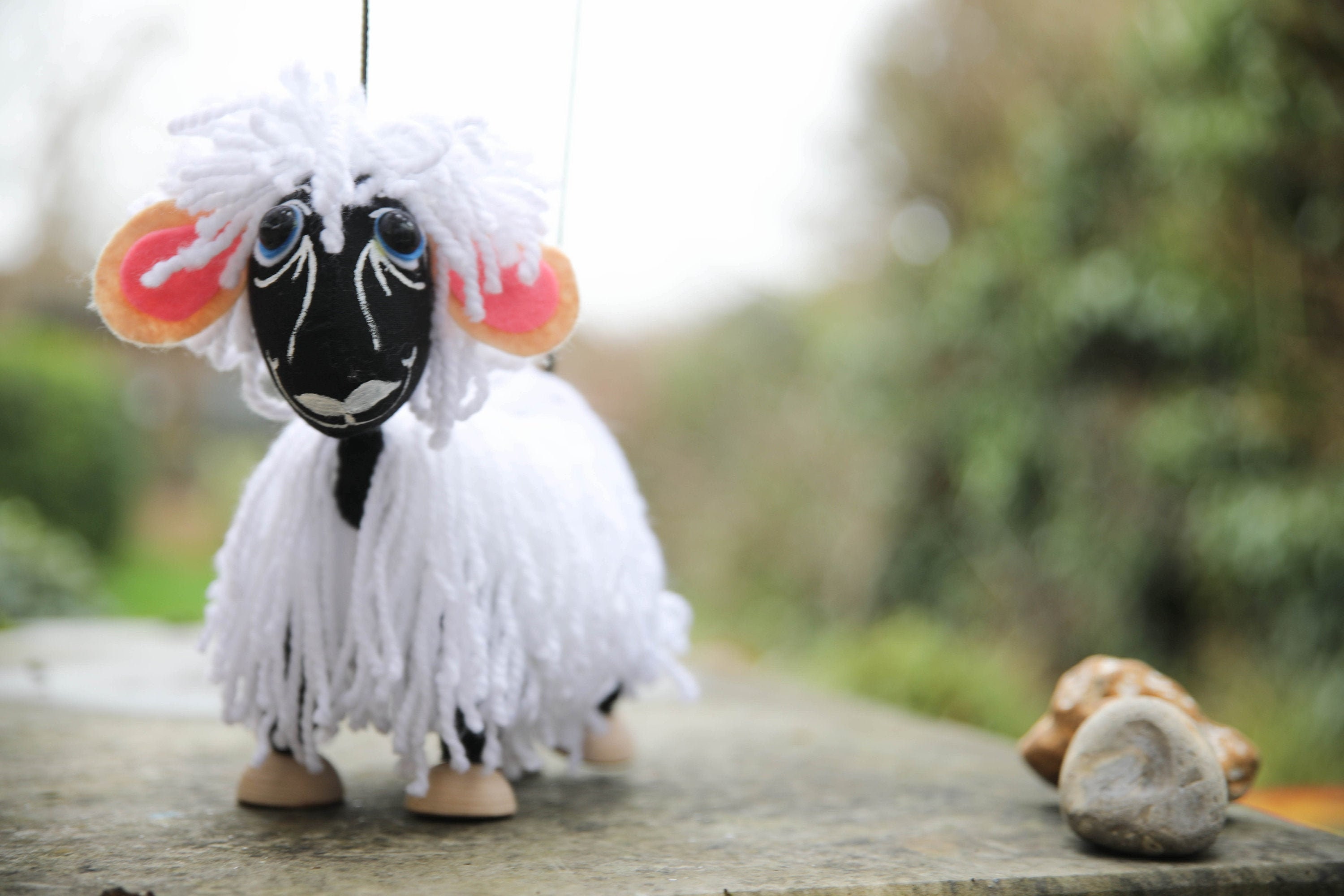 Sheep Rosie animal Soft Toy Felt Puppet, Handmade Toys, Handcrafted ...