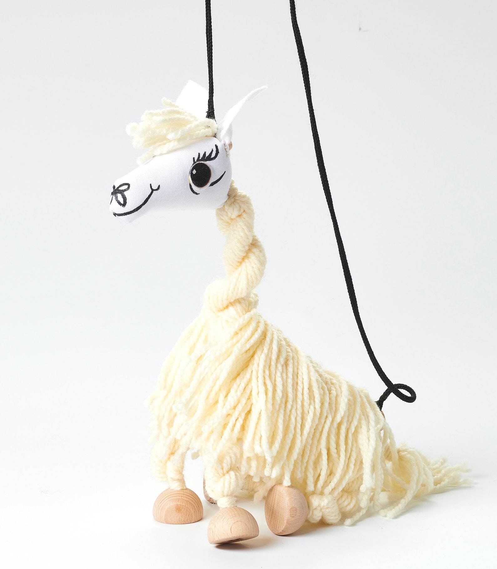 Llama Lucy, Animal Soft Toy Cotton Puppet, Handmade, Gift, for Kids ...
