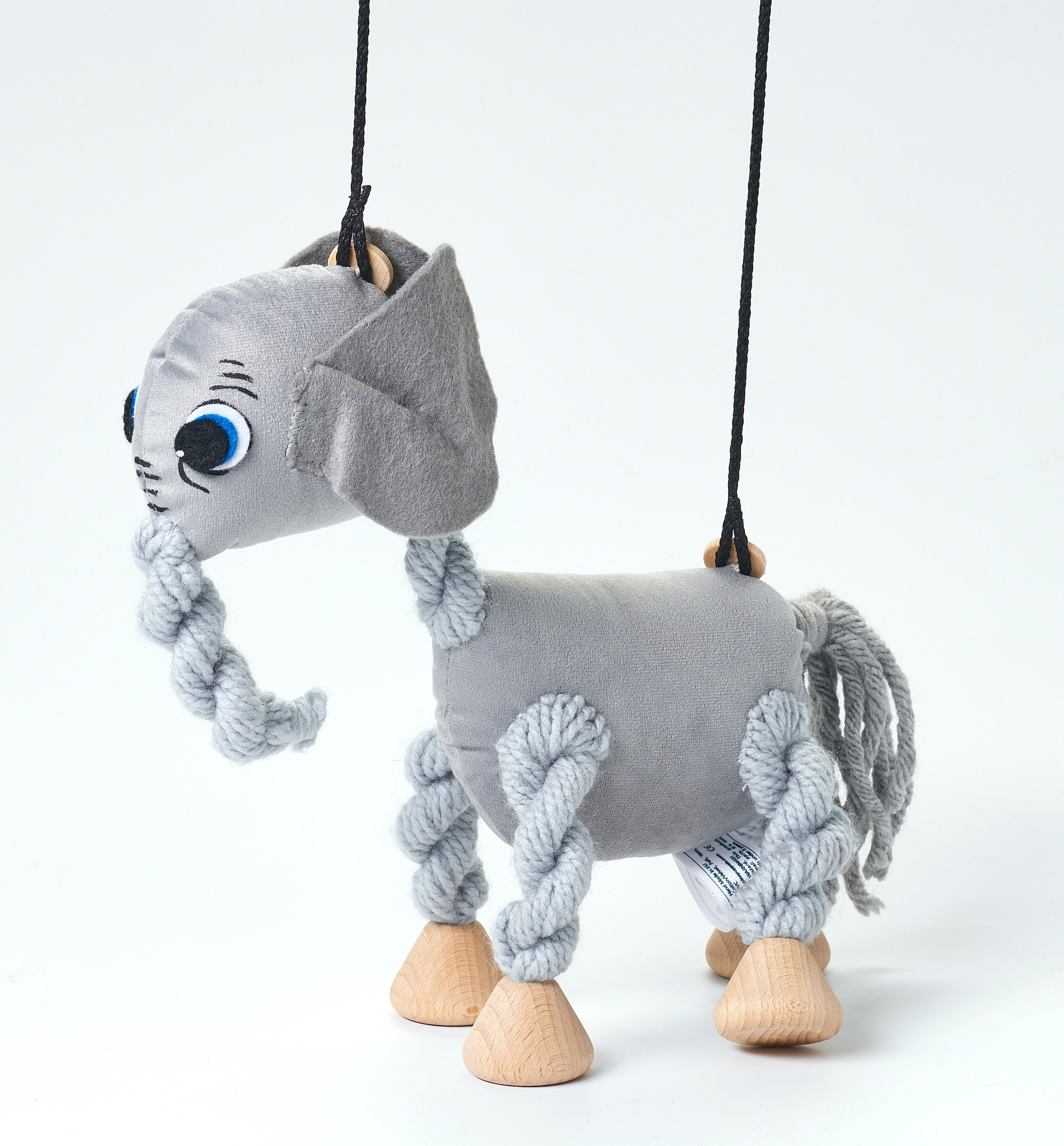 Elephant Benny or Betty-animal Toy Puppet, Soft Toys Handcrafted, Gift ...