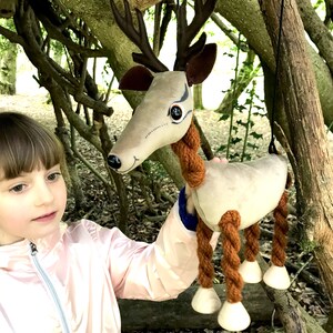 Deer Robin, Animal, Toy, Puppet, Deer, Soft Toy, Marionette, Puppets ...