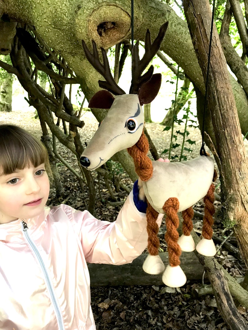 Deer Robin, Animal, Toy, Puppet, Deer, Soft Toy, Marionette, Puppets ...