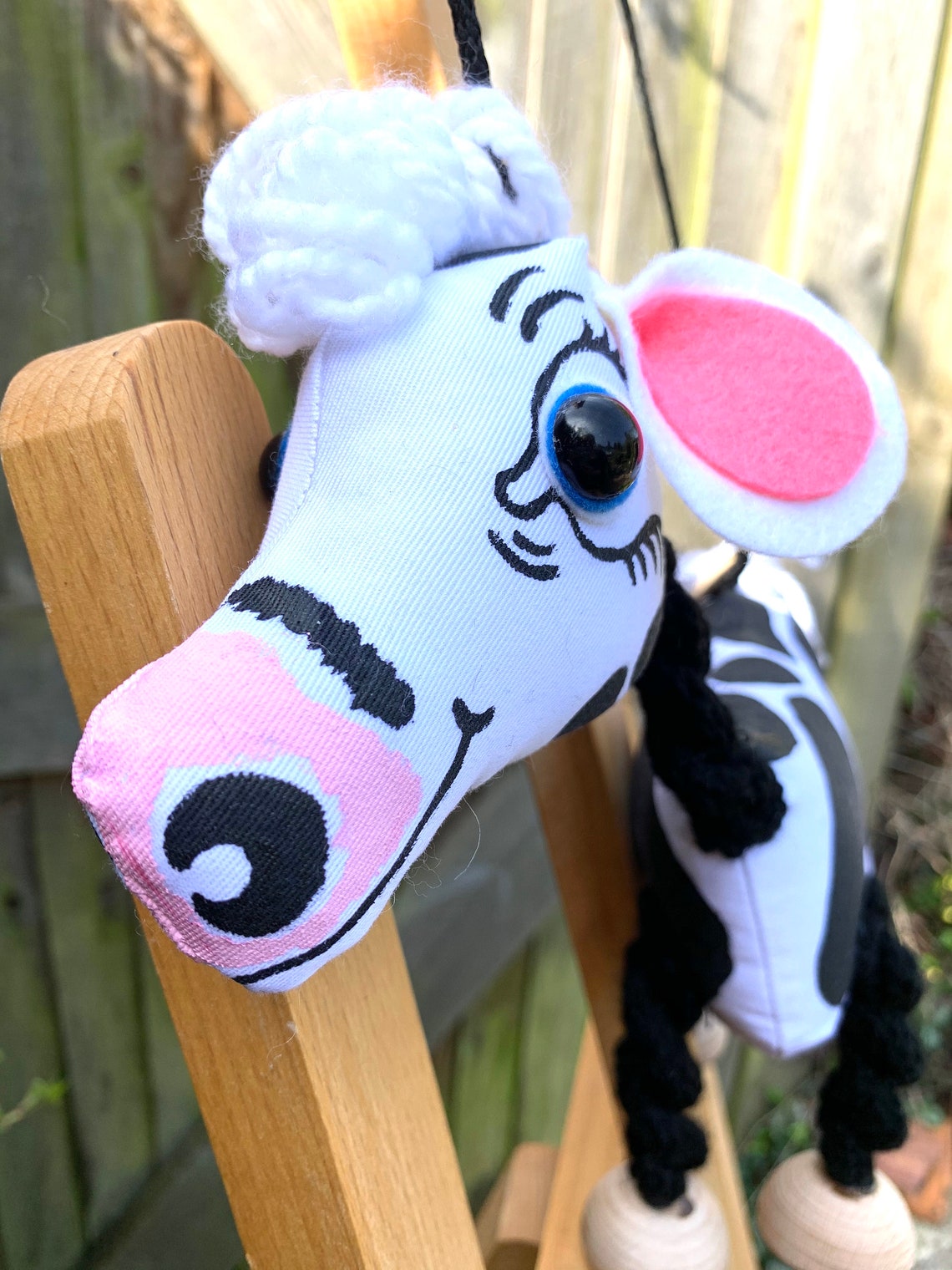 Cow Marry -animal Soft Toy Felt Puppet Cow, Soft Toys, Handcrafted ...