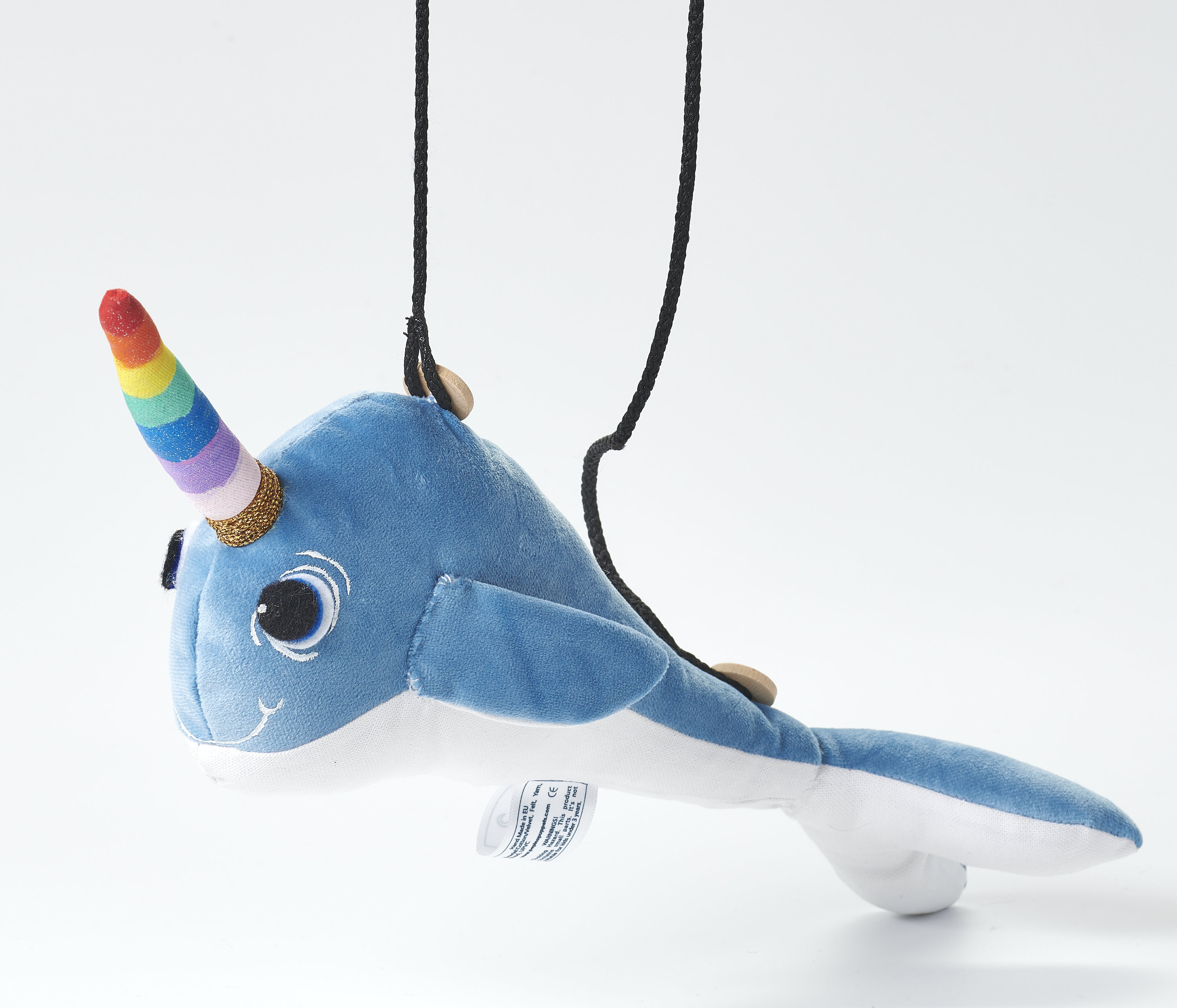 Narwhal Ricky - Animal Toy Puppet, Moving Toy, for Kids, Gift, Soft Toy ...