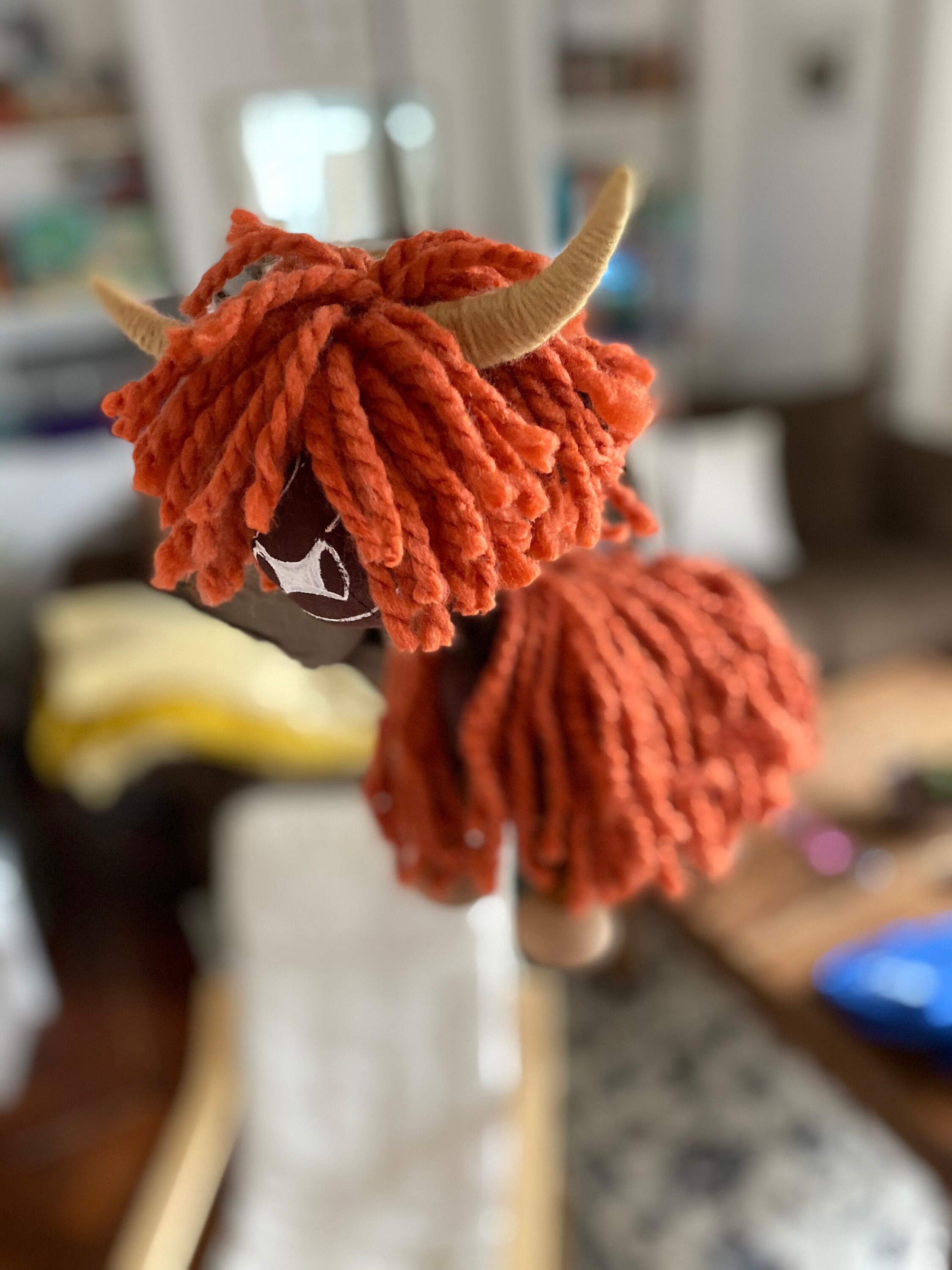Highland Cow Moraq Animal Toy Puppet Moving Toy for Kids - Etsy