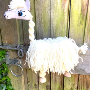 Llama Lucy, Animal Soft Toy Cotton Puppet, Handmade, Gift, for Kids ...