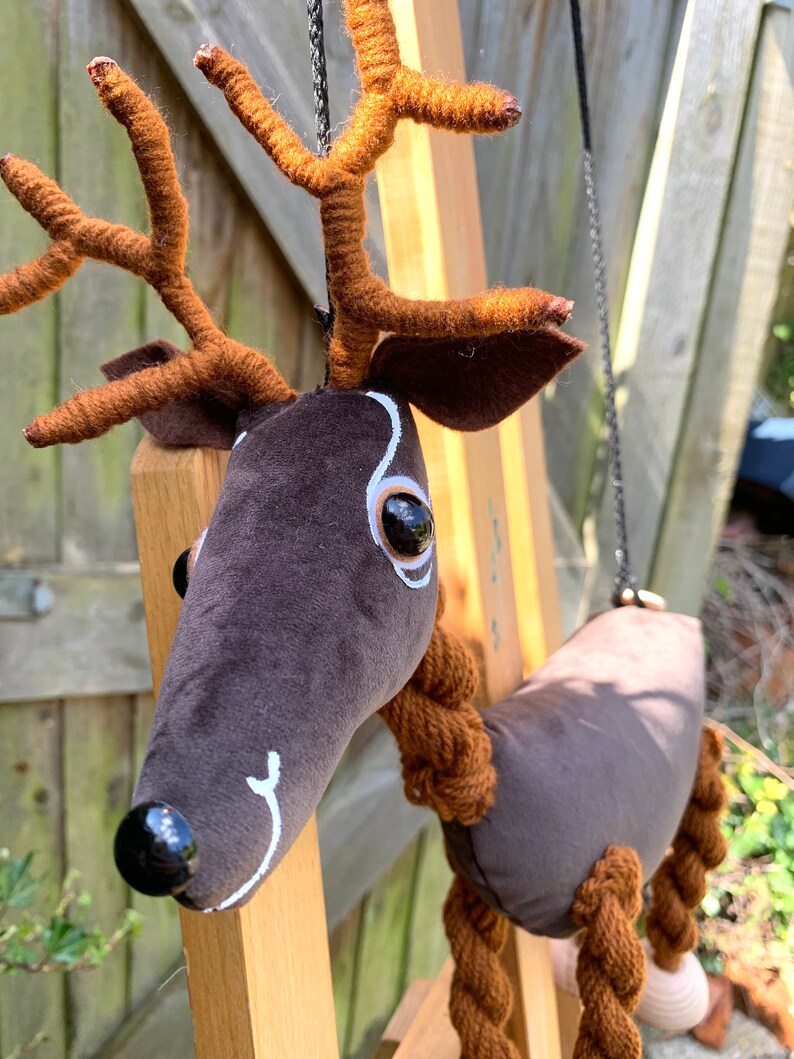Deer Robin Animal Toy Puppet Deer Soft Toy Marionette - Etsy