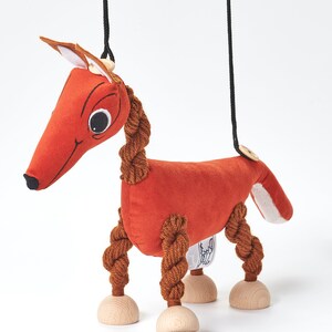 Fox Freya -animal Puppet Soft Toy Felt, Handmade Gift for Kids ...