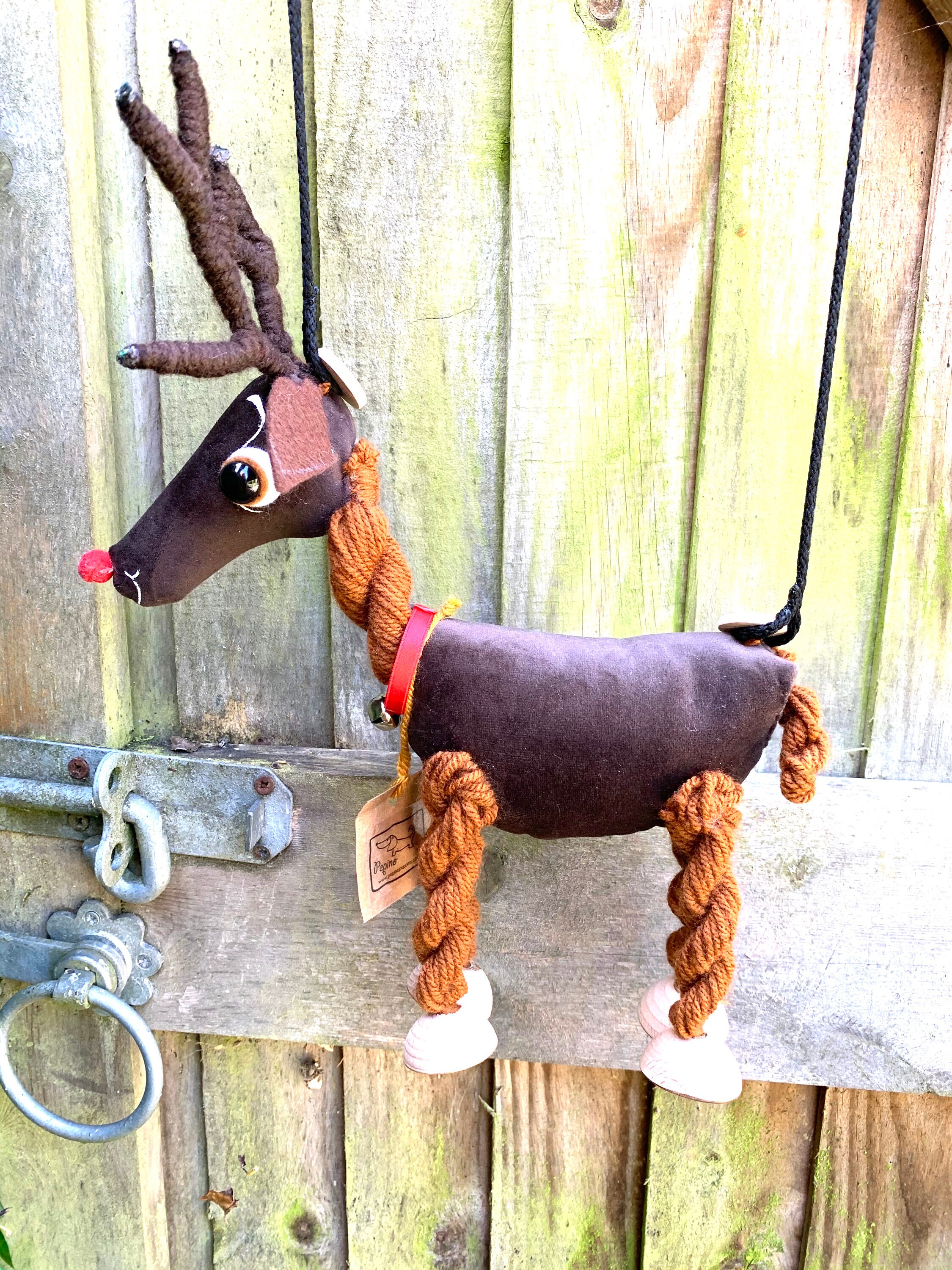 Rudolph Red Nosed Reindeer Animal Toy Puppet Soft Toy | Etsy