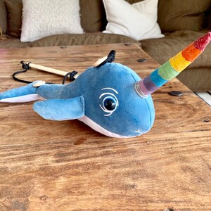 Narwhal Ricky - Animal Toy Puppet, Moving Toy, for Kids, Gift, Soft Toy ...