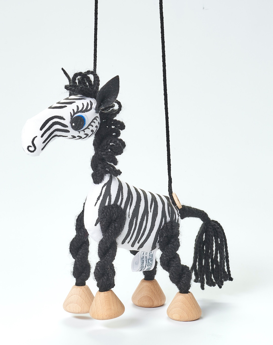 Zebra Zoe - Animal Puppet Soft Toy Felt, Handmade Gift for Kids ...