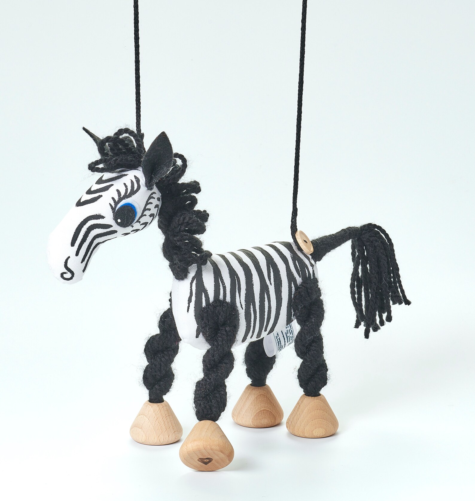 Zebra Zoe - Animal Puppet Soft Toy Felt, Handmade Gift for Kids ...