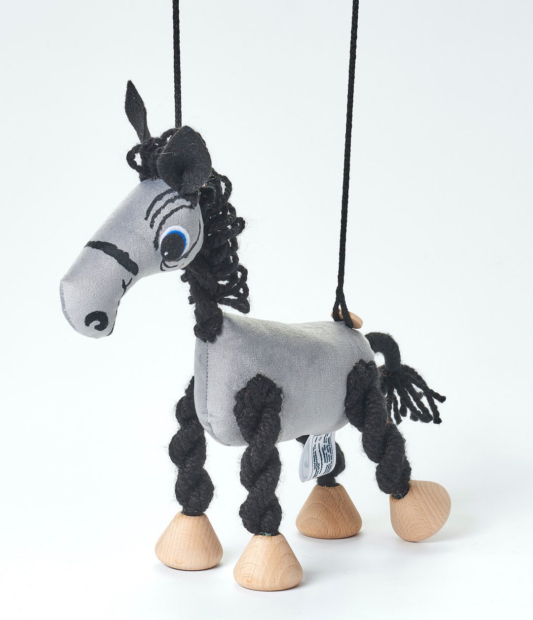 Donkey Victor- Animal Soft Toy Felt Puppet, Soft Toys, Handmade Gift ...