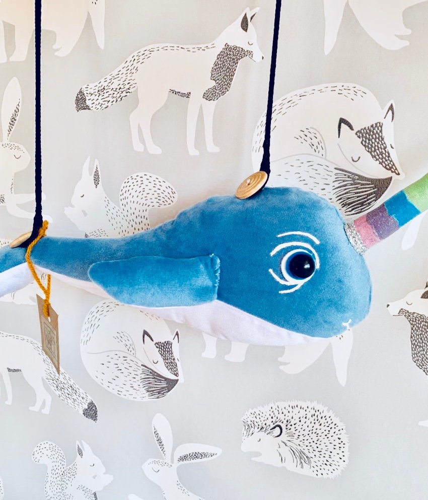 Narwhal Ricky - Animal Toy Puppet, Moving Toy, for Kids, Gift, Soft Toy ...