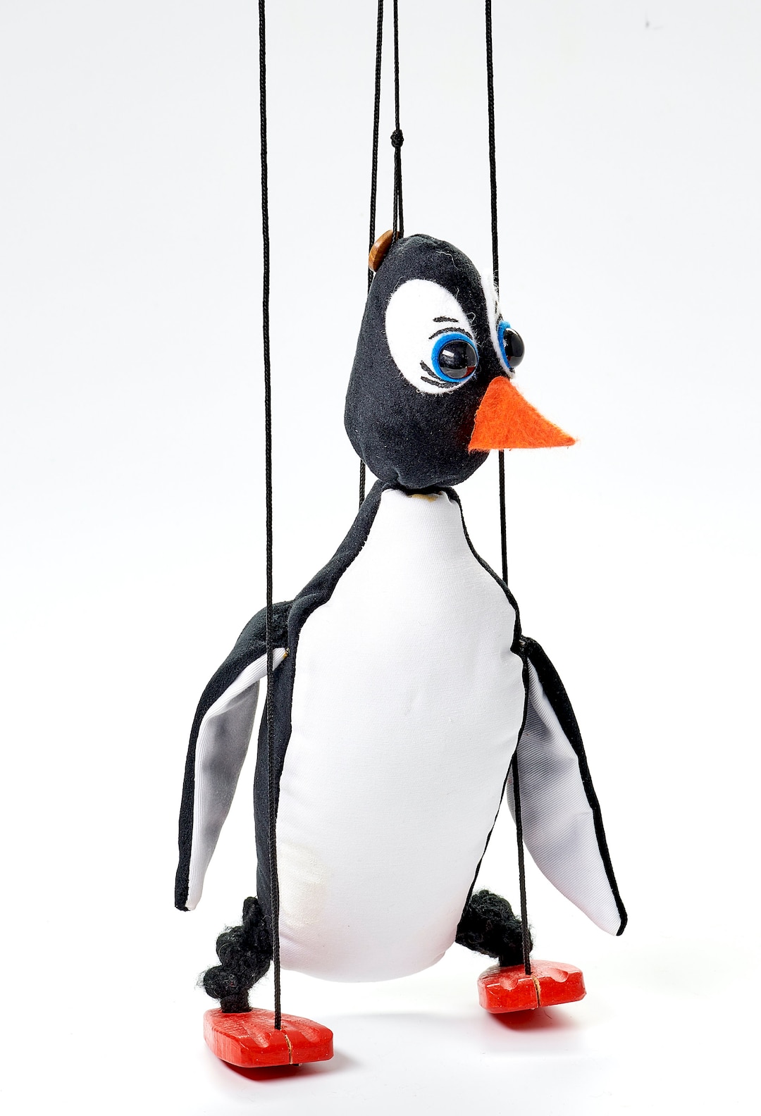 PENGUIN MR POPPER -animal Toy Puppet, Soft Toy Felt, Handmade Gift, for ...