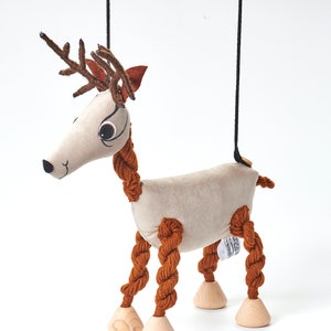 Deer Robin, Animal, Toy, Puppet, Deer, Soft Toy, Marionette, Puppets ...