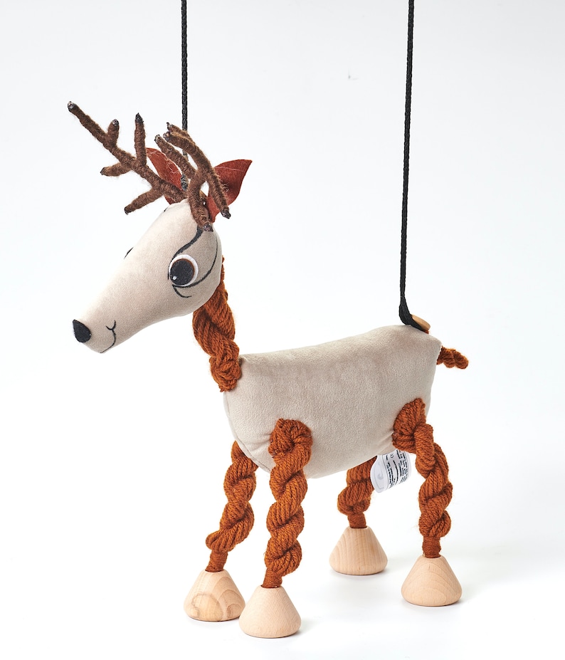 Deer Robin, Animal, Toy, Puppet, Deer, Soft Toy, Marionette, Puppets ...