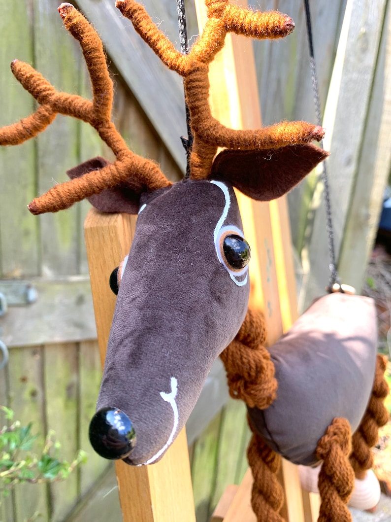 Deer Robin Animal Toy Puppet Deer Soft Toy Marionette | Etsy