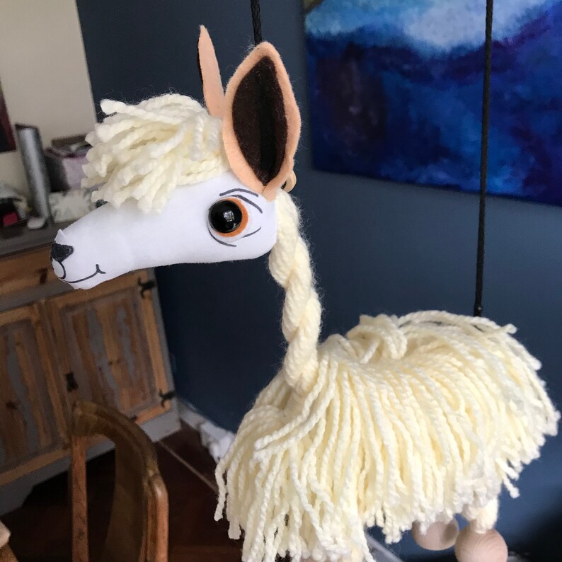 Llama Lucy Animal Soft Toy Cotton Puppet Handmade Gift for - Etsy