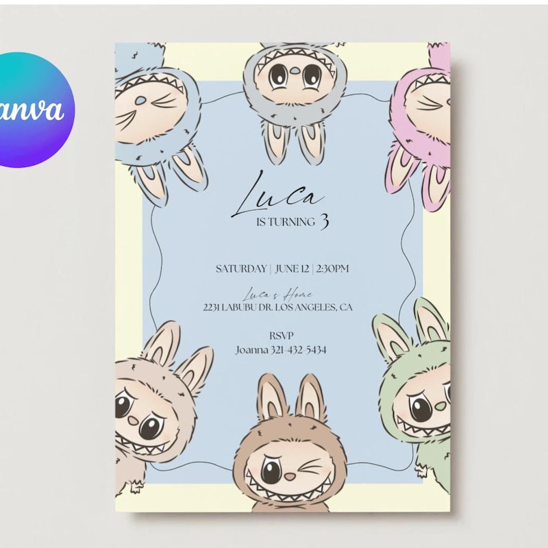 Labubu Template - Etsy