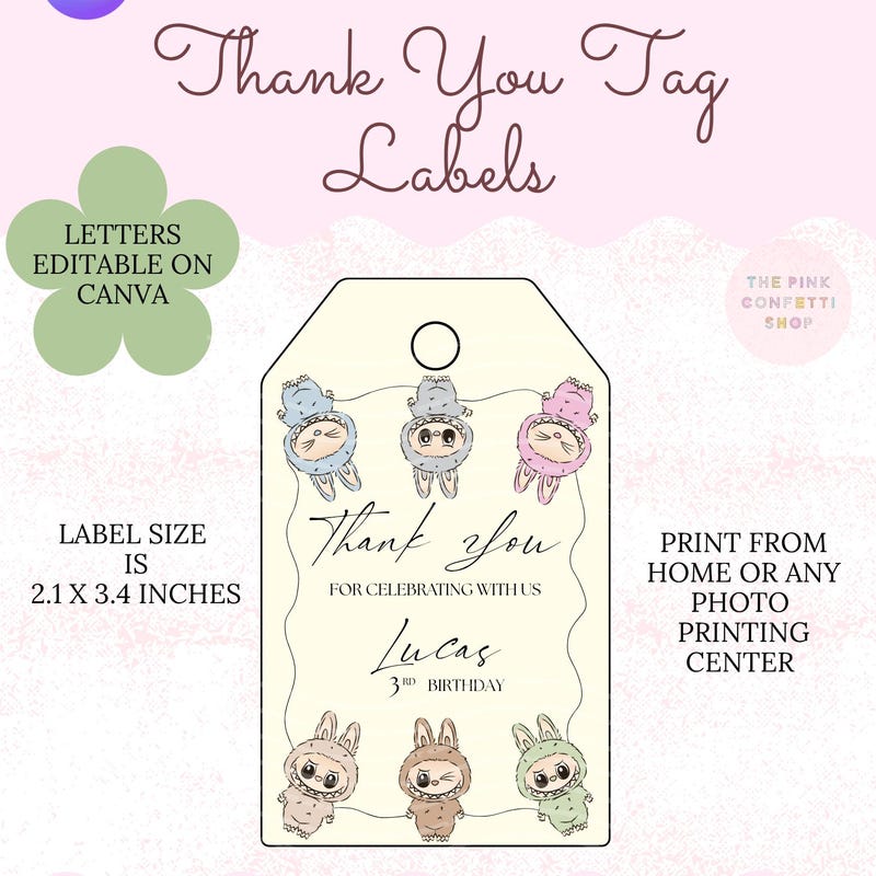 Labubu Name Tag - Etsy