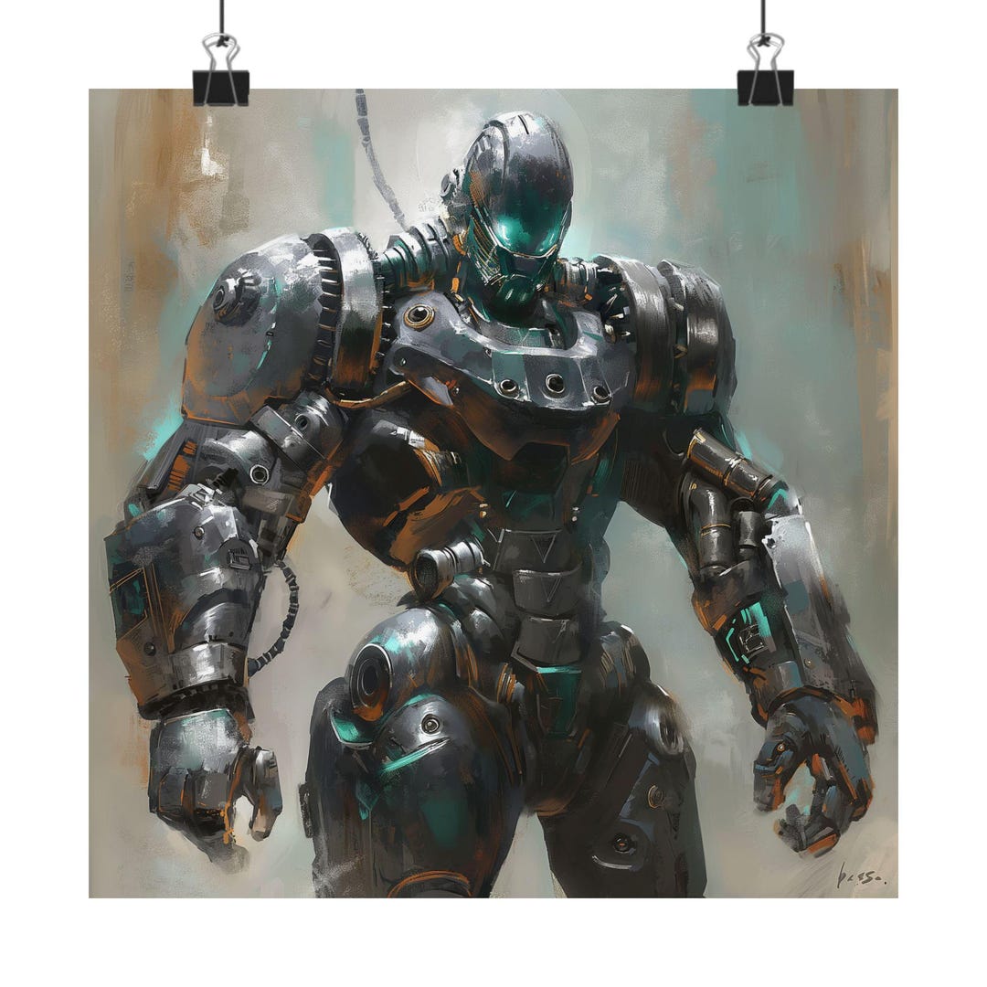 Cyborg Brawler, Full Body, Super High Quality, Enhanced 4k Matte ...
