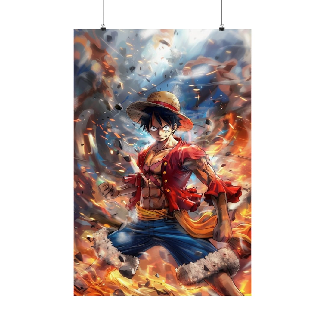 Monkey D. Luffy High Quality Poster Custom Full Color Print - Etsy