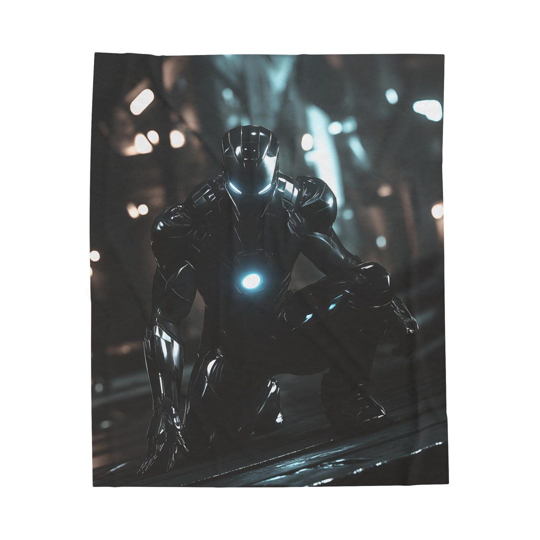 Stealth Iron Man Blanket, Plush Throw, Avengers Bedding, Superhero Home ...