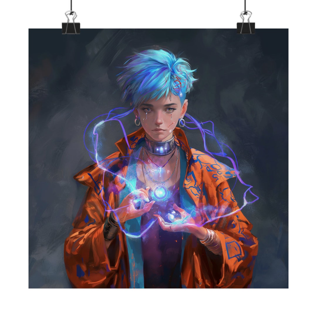 Cyberpunk Tech Wizard, Full Body, Super High Quality, Enhanced 4k Matte ...