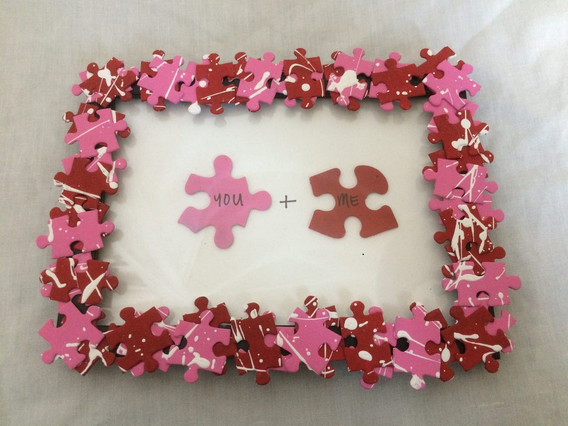 Puzzle Piece Picture Frame - Etsy