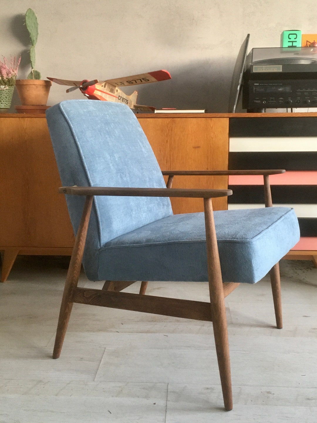 Original Vintage Polish 300-190 Chair From 1960s Designed by H. Lis ...