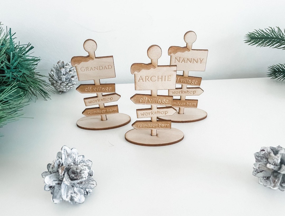Christmas Place Settings, Name Setting, Xmas Table Decor, Personalised ...