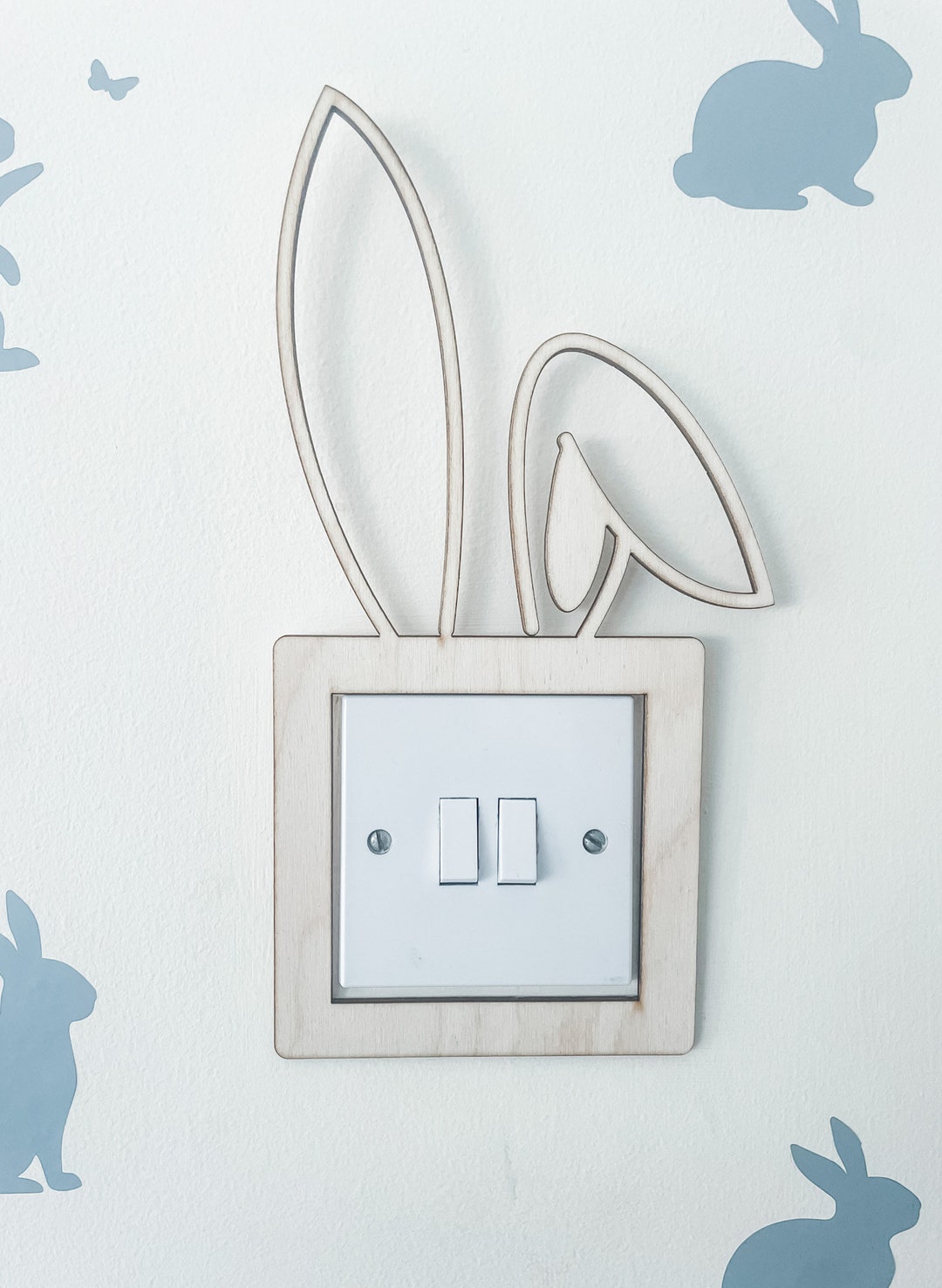 Light Switch Cover, Rabbit Theme, Bunny, Nursery Decor, Kids Room ...