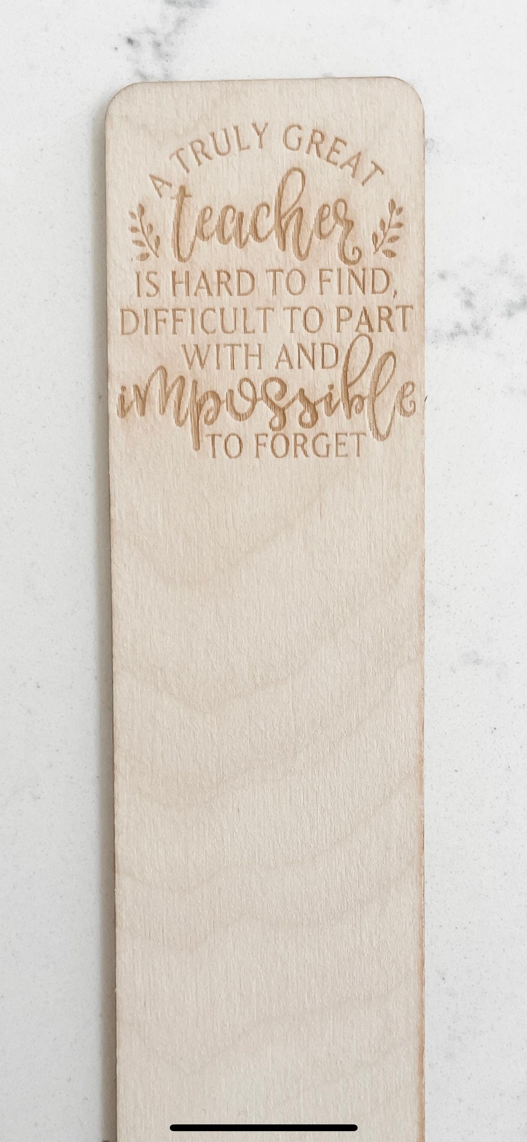 End of Year Teacher Gift Bookmark Custom Personalised Student Favour ...