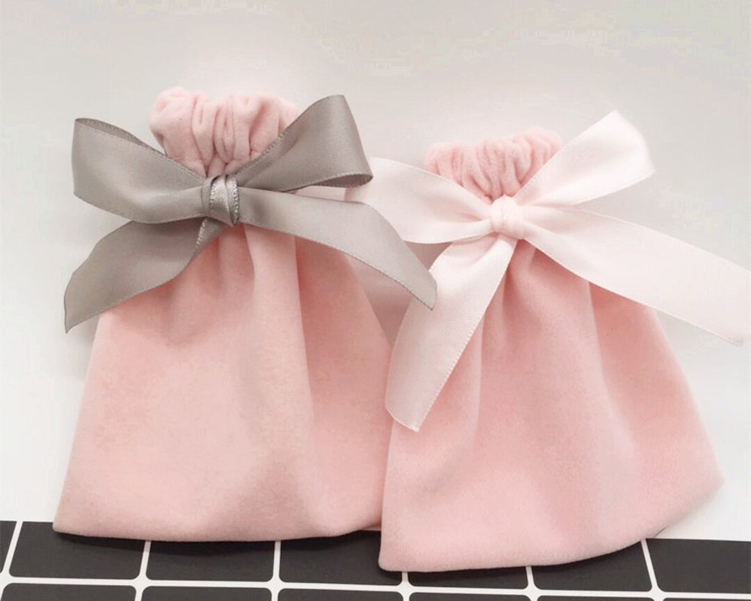 50 Pcs Velvet Jewelry Gift Bags With Ribbon - 10x12cm - Etsy